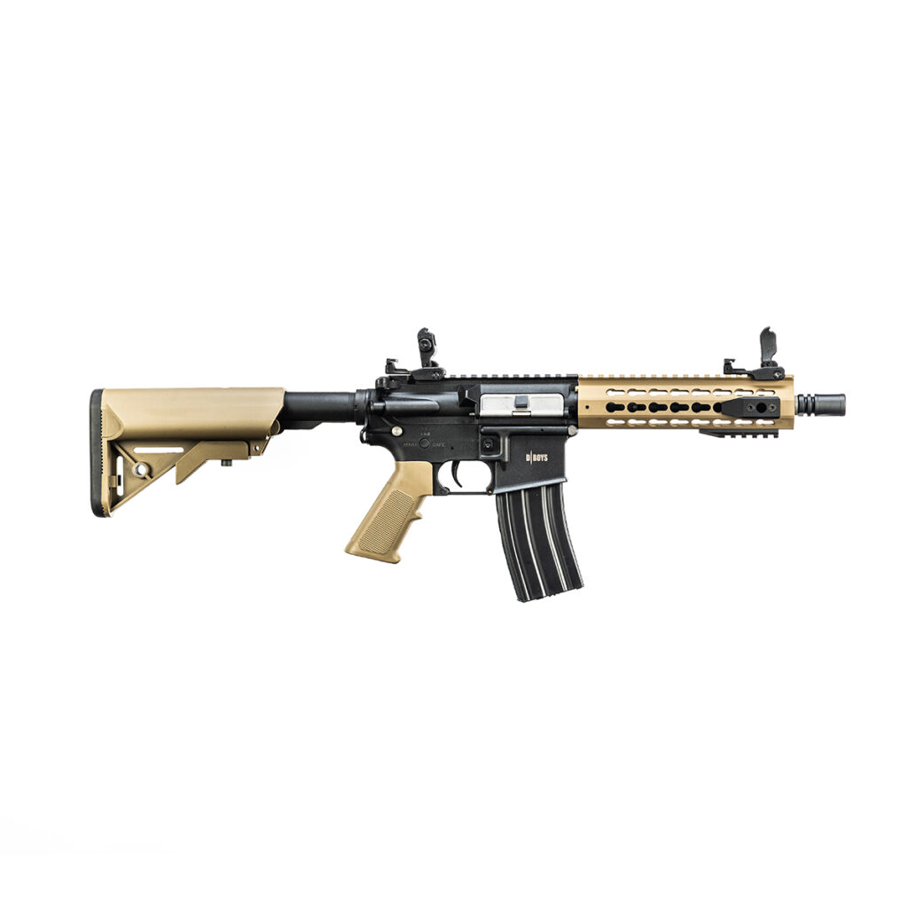 D-BOYS ELECTRIC RIFLE M4 KMR METAL BODY BLACK/TAN (1281BT) - D|Boys Airsoft